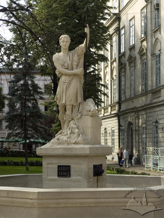 Fountain with sculpture figure of Adonis | Lviv Interactive